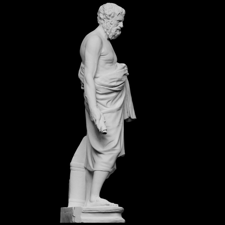 3D Printable Statue of an unknown Cynic philosopher, Menippus of Gadara ...