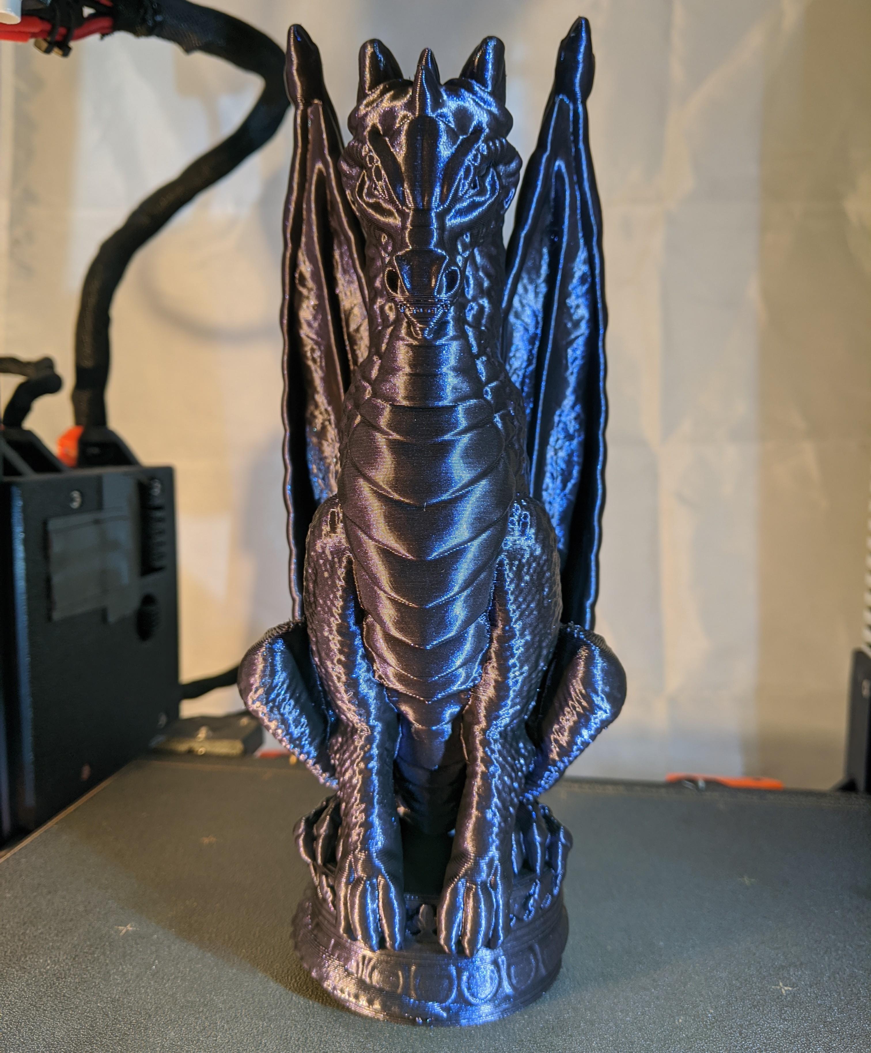 3D Printable Dragon Chess! Dragon Overlord (The King) by Louise Driggers