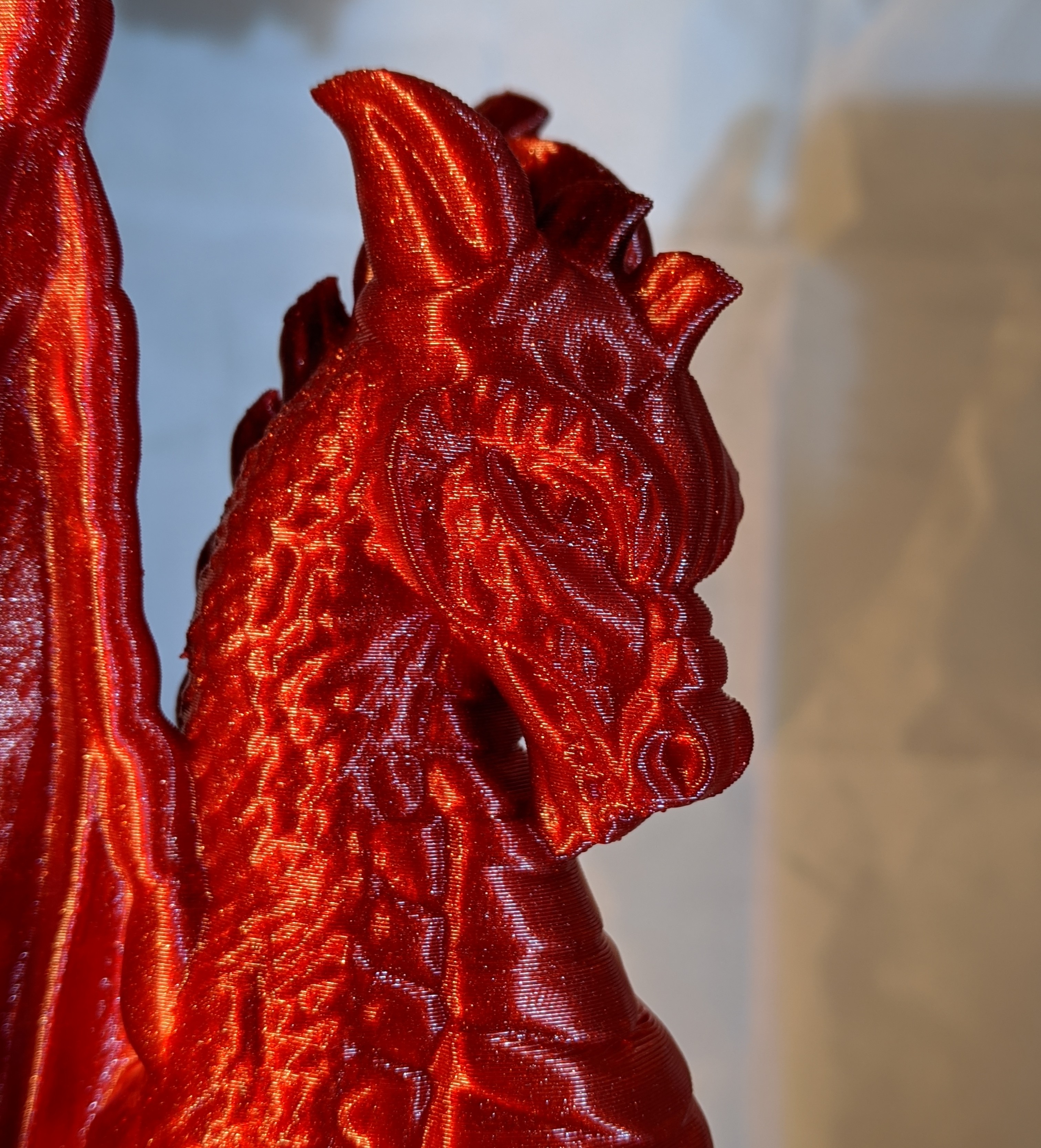 3D Printable Dragon Chess! Dragon Overlord (The King) by Louise Driggers