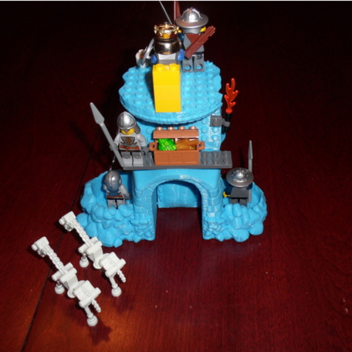 3D Printable Lego Skull Fort by Giovanni Campani