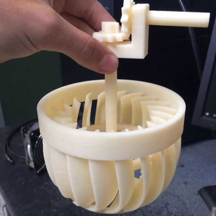 3D Printable Water Turbine by Brandon Frise