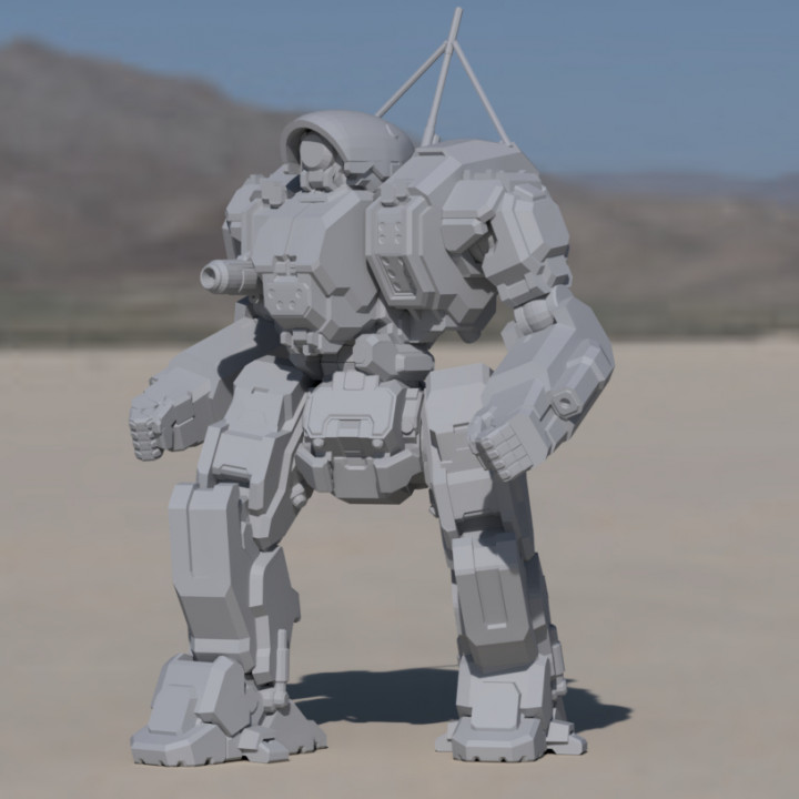 3D Printable CP-10-Z Cyclops for Battletech by Matt Mason