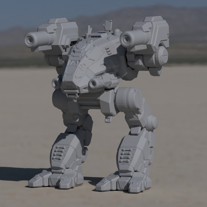 3D Printable CPLT-K2 Catapult for Battletech by Matt Mason