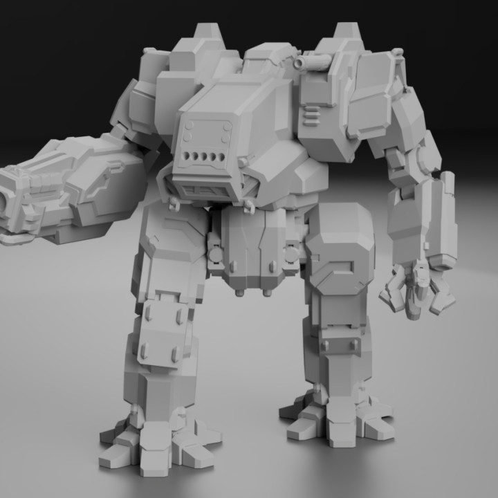 3D Printable DRG-Flame Dragon for Battletech by Matt Mason
