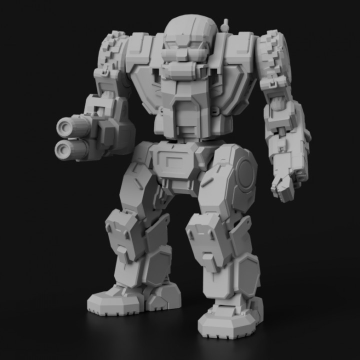 3D Printable Gargoyle Prime, AKA "Man O' War" for Battletech by Matt Mason