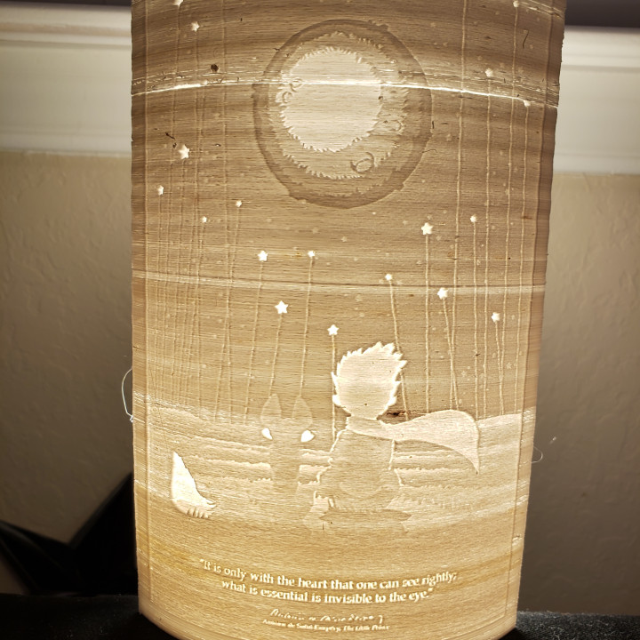 3D Printable Little Prince Night Light Cover (1 of 2) by Bryan Buchorn