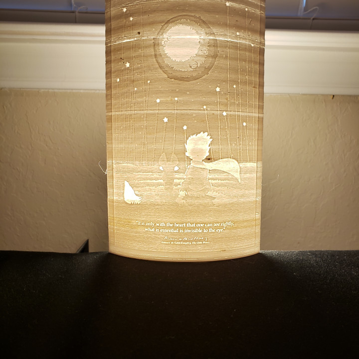 3D Printable Little Prince Night Light Cover (1 of 2) by Bryan Buchorn
