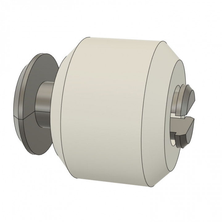 3D Printable Filament Spool Winding Handle by moXDesign