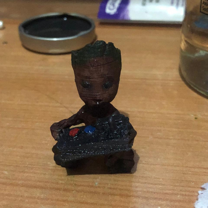 3D Printable Groot Don't push this button by jorge matias nuñez garcia