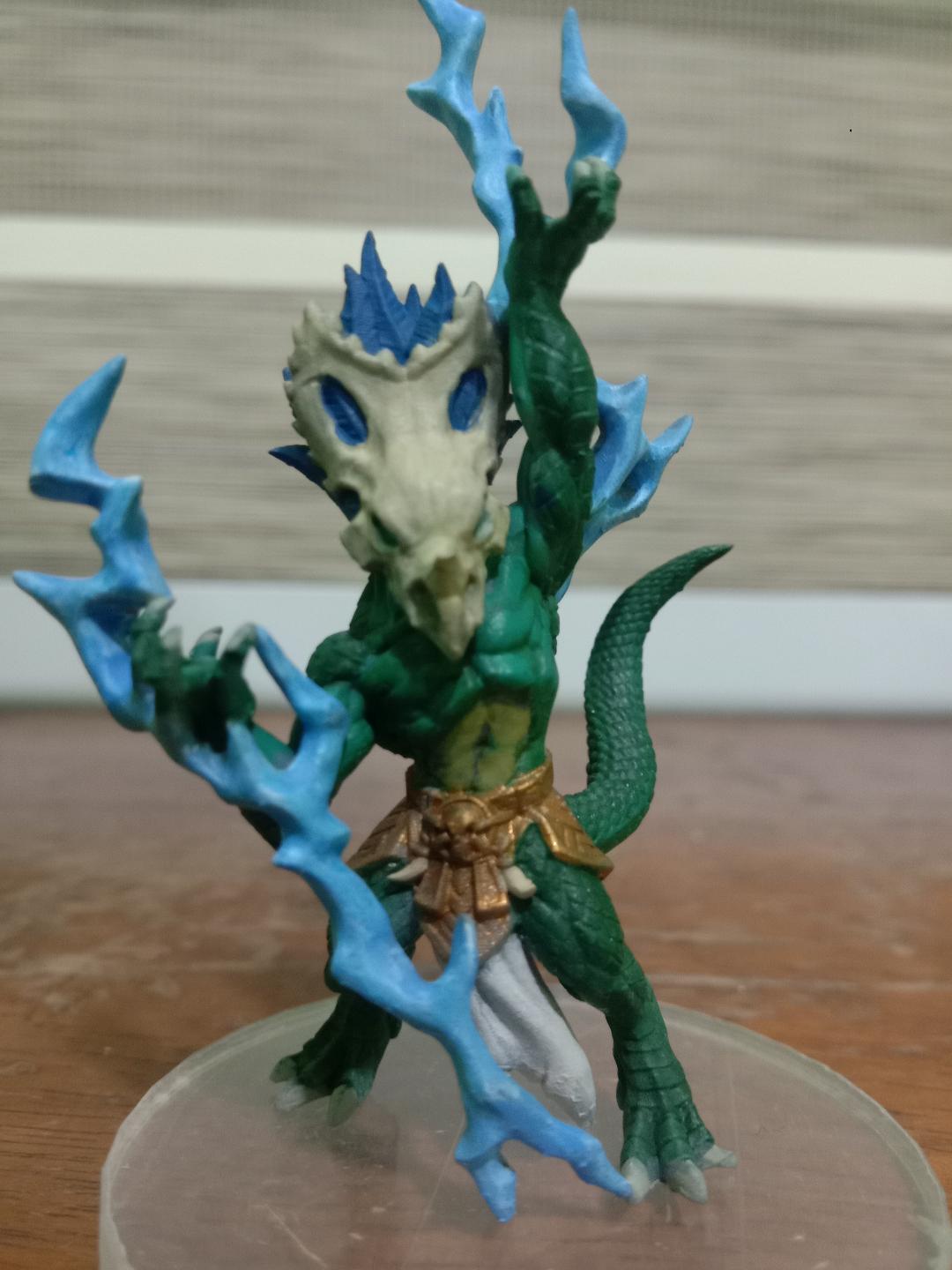 3D Print of Kaztot Stormcaller - Goldmaw Lizard Hero by fritzkrieg88