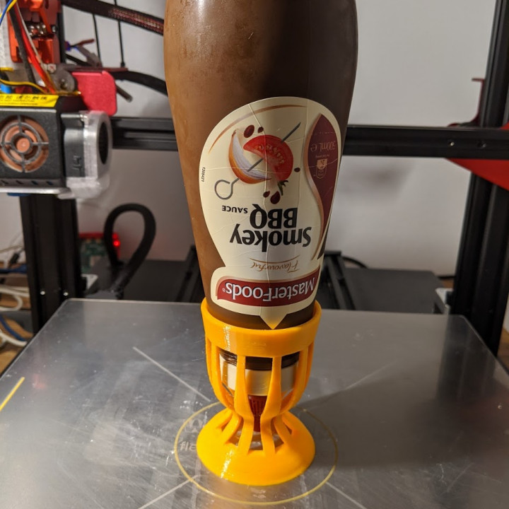 3D Printable Upside Down Sauce Bottle Holder - Masterfood by Simon