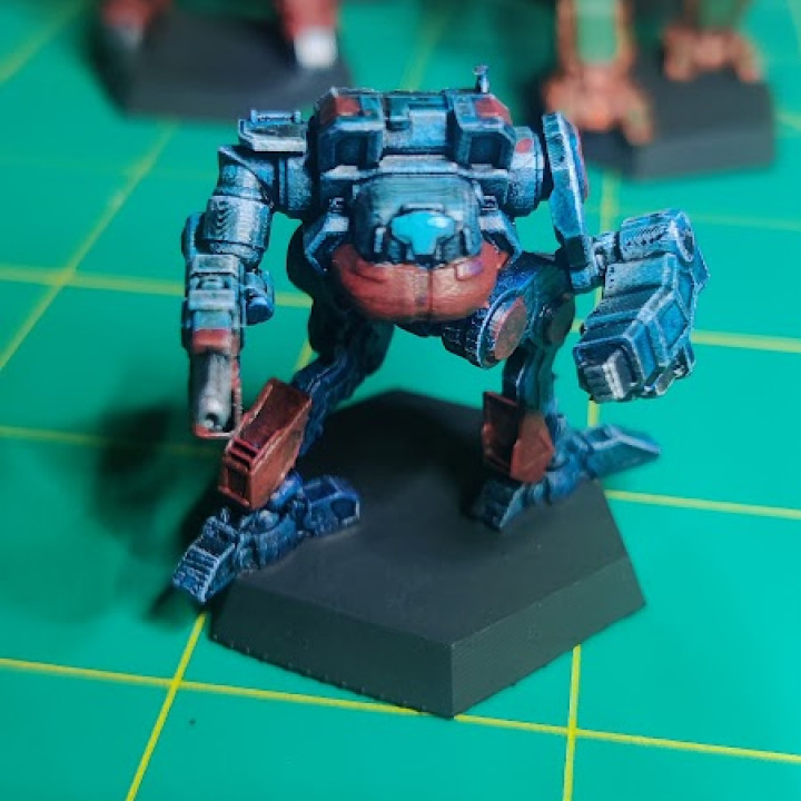3D Print of Kit Fox Prime, aka "Uller" for Battletech by renelopez