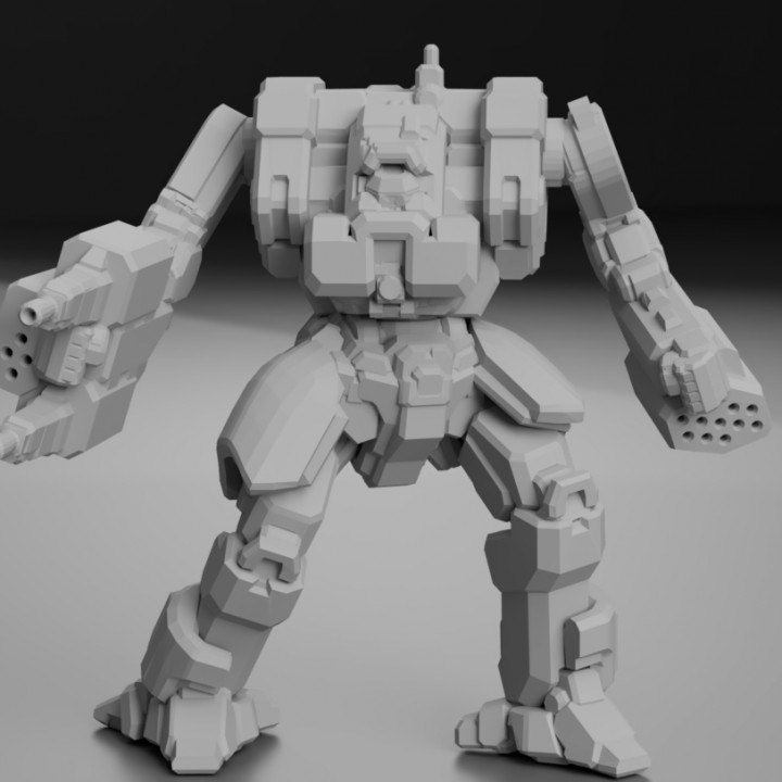 3D Printable Mist Lynx Prime, AKA "Koshi" for Battletech by Matt Mason