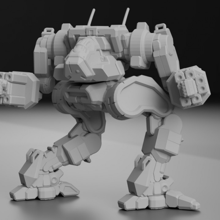 3D Printable Nova Prime, aka "Black Hawk" for Battletech by Matt Mason