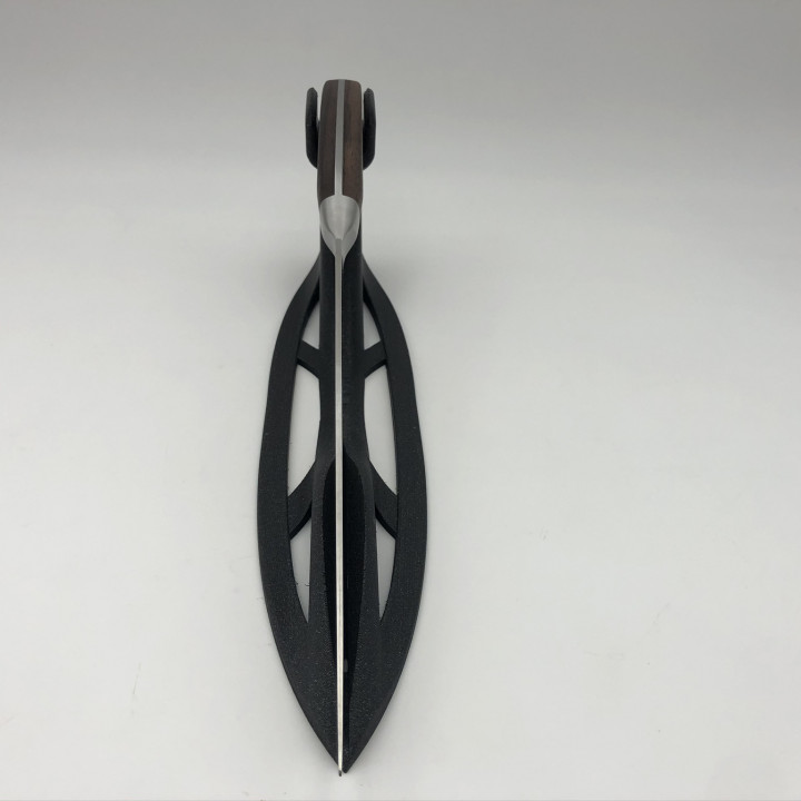 3D Printable Stylish Chef Knife Holder/Display by Ryan Khoo
