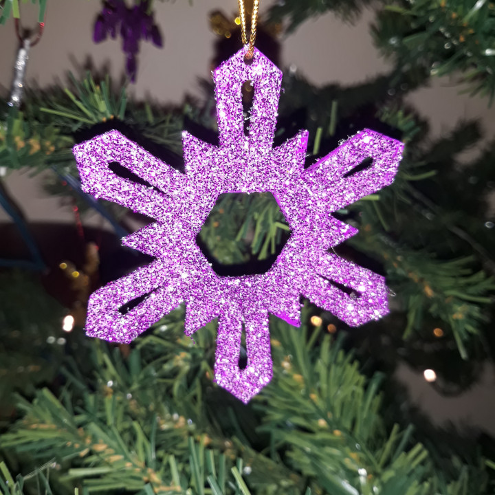 3D Printable Geo star tree decoration by B Murphy