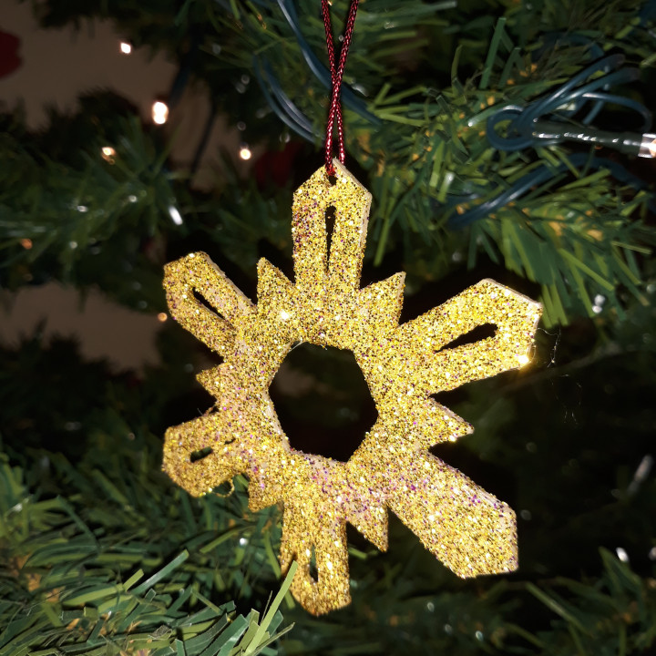 3D Printable Geo star tree decoration by B Murphy