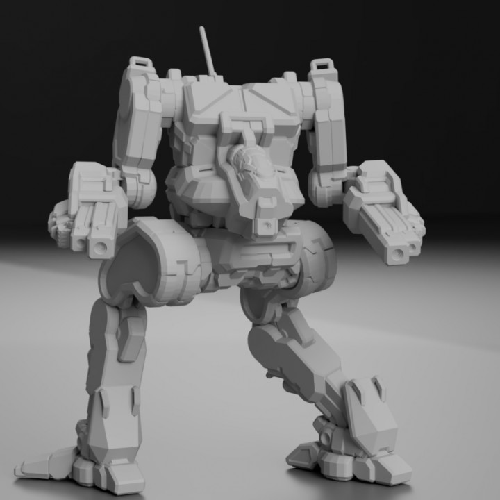 3D Printable Stormcrow Prime, AKA "Ryoken" for Battletech by Matt Mason