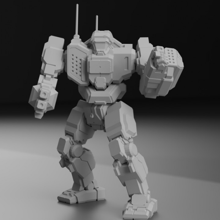 3D Printable TBT-5N Trebuchet for Battletech by Matt Mason