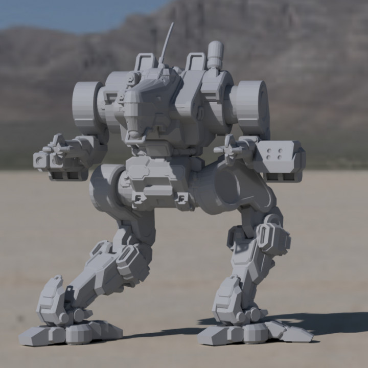 3D Printable Viper Prime, AKA "Dragonfly" for Battletech by Matt Mason