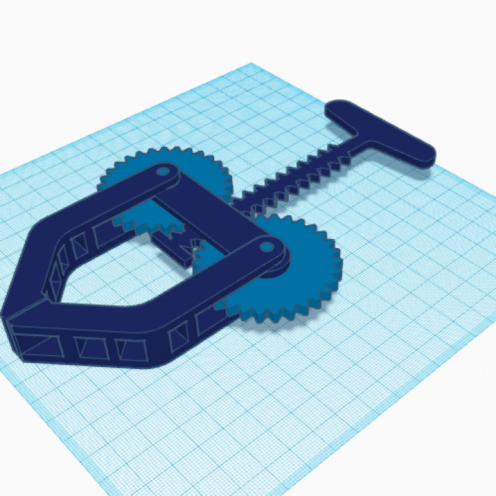 3D Printable Gear Claw by Madhav Parekh