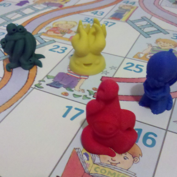 3D Printable Lovecraft Pawns by Joseph Larson