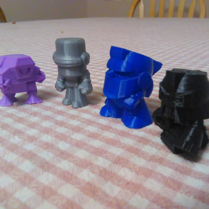 3D Printable Bot Blitz Big Brute Battery Bit Battle 3D Printed Strategy ...