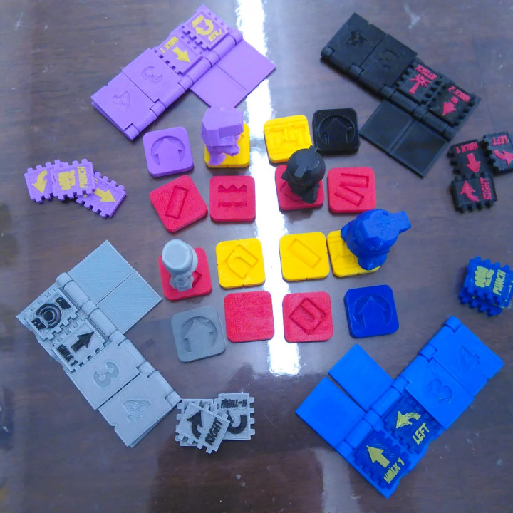 3D Printable Bot Blitz Big Brute Battery Bit Battle 3D Printed Strategy ...