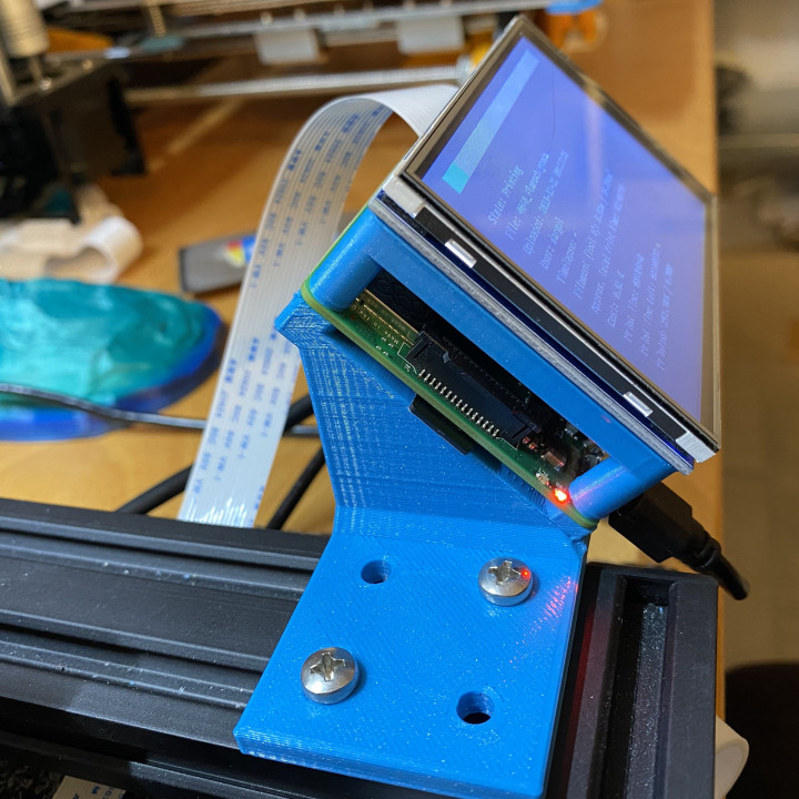 3D Printable RaspPi 3 / XPT2046 mount by Hans Schaller