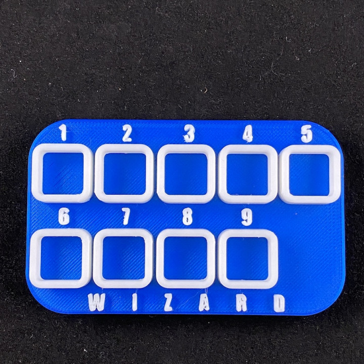 3D Printable D&D Spell Slot Tracker by Mike