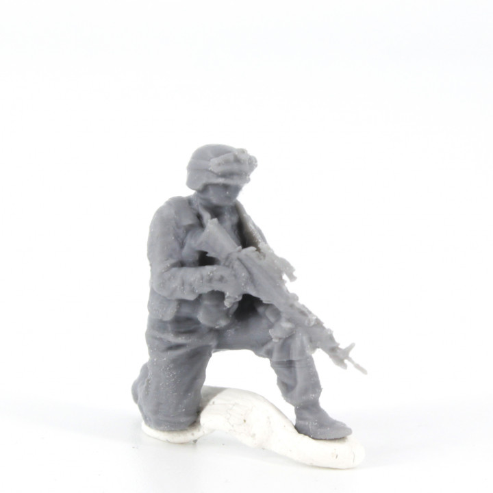 3D Printable US Marine with light machine gun | USMC by The Printing ...