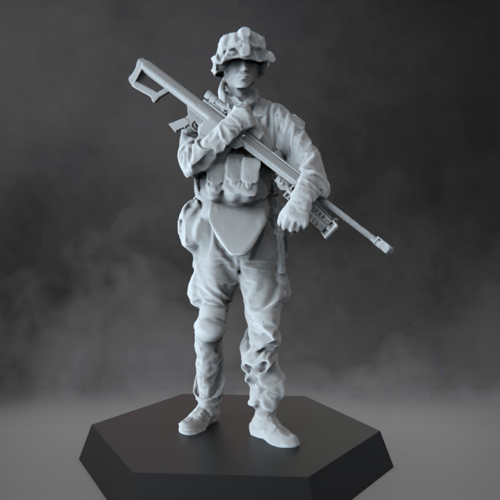 3D Printable US Marine sniper | USMC by The Printing Goes Ever On