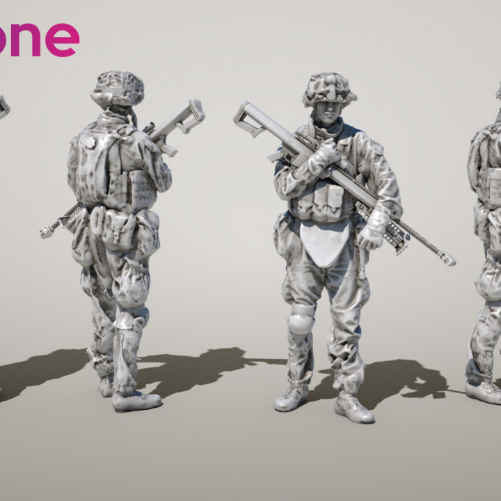 3D Printable US Marine sniper | USMC by The Printing Goes Ever On