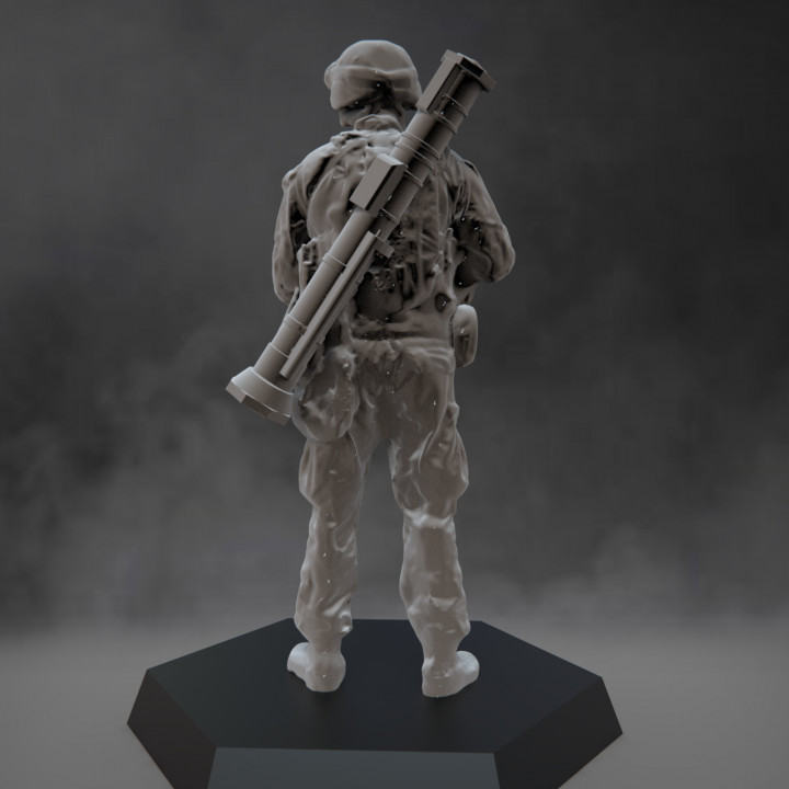 3D Printable US Marine with grenade launcher | USMC by The Printing ...