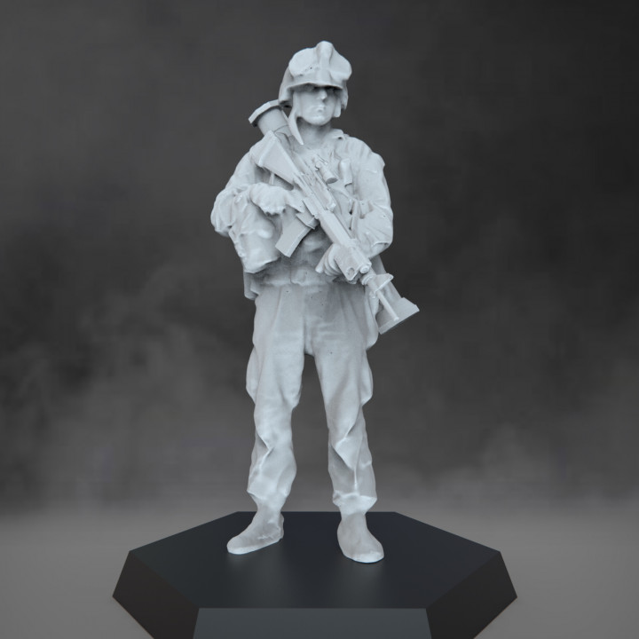 3D Printable US Marine with grenade launcher | USMC by The Printing ...