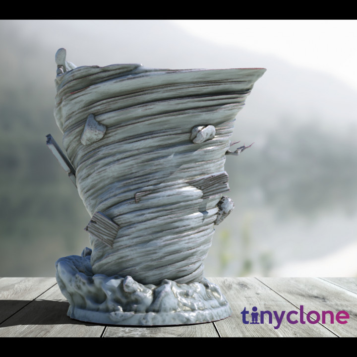 3D Printable Tornado | 4 variants | Fits a mini inside! by The Printing ...