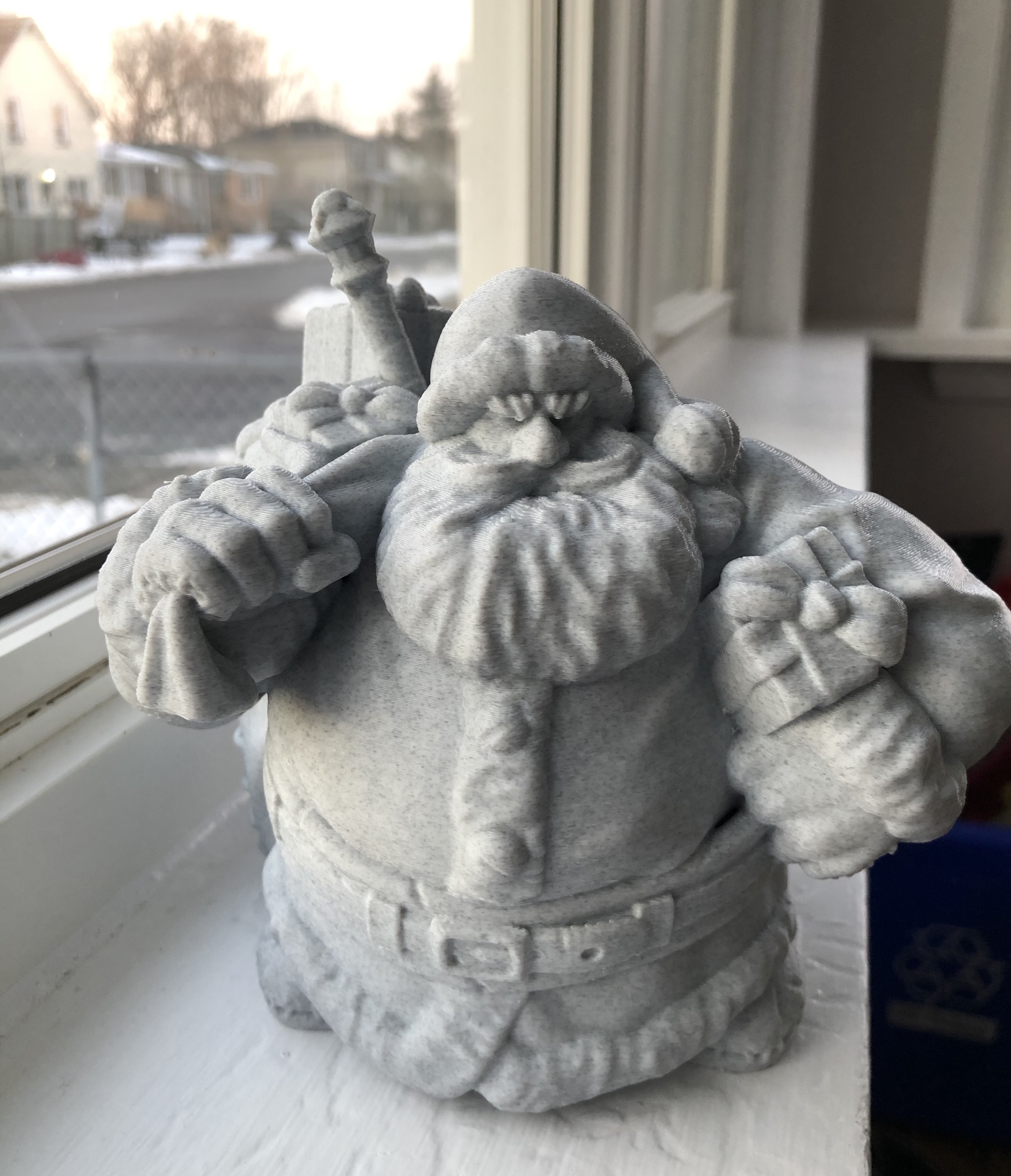 3D Printable Dwarven Santa Miniature - pre-supported by Epics N Stuffs