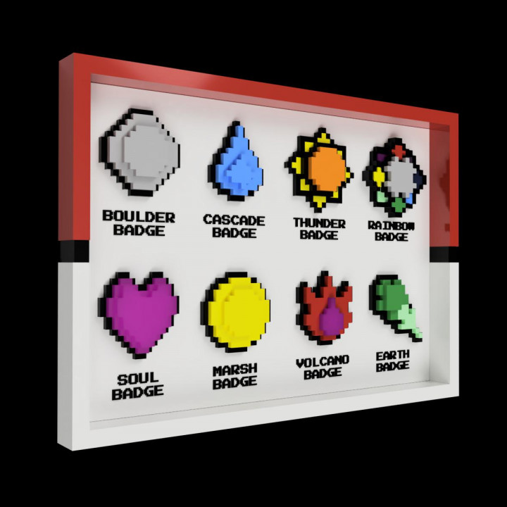 3D Printable BADGES + display (1st Gen) by Kalle-Iivari Mononen