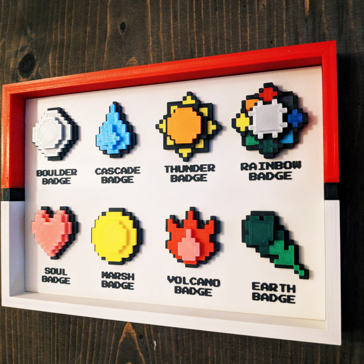 3D Printable BADGES + display (1st Gen) by Kalle-Iivari Mononen