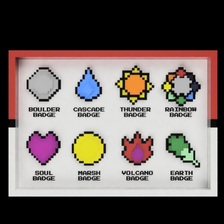 3D Printable BADGES + display (1st Gen) by Kalle-Iivari Mononen