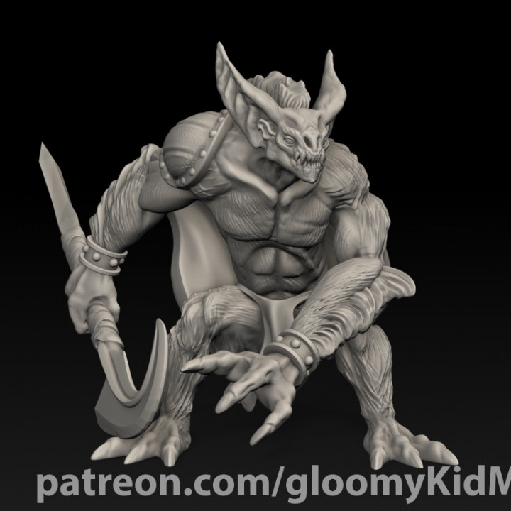 3D Printable Desmodu by GloomyKidMinis