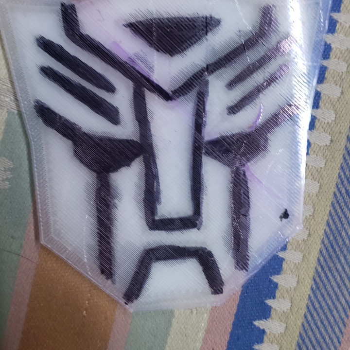 3D Printable Transformers Light Up Hood Ornament by Matthew Palulis