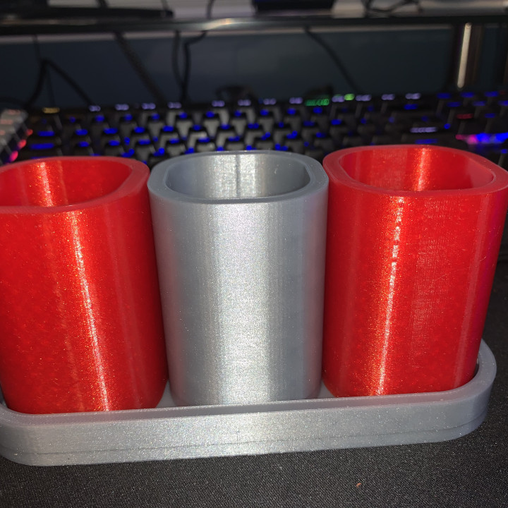 3D Printable Modular Desk Organizer by John A Wagle IV