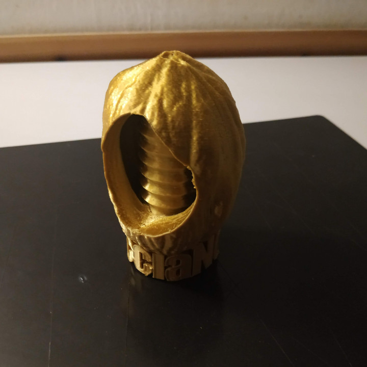 3D Printable nutcracker - walnut form by Stikka Design