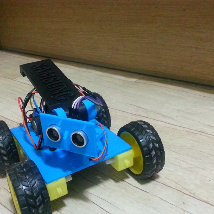 3D Printable Create a robot car to avoid obstacles by GIL'S LAB길스랩