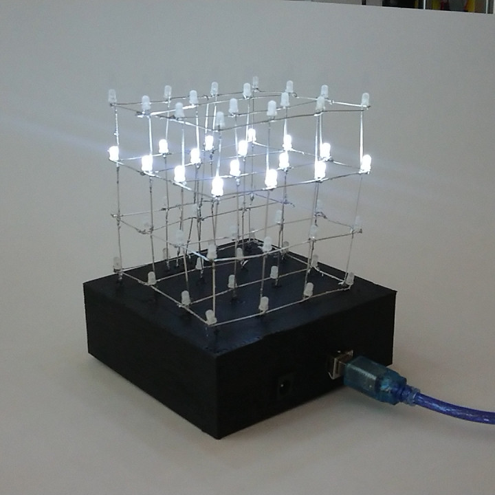 3D Printable Led Cup 4x4x4 Arduino by İPUCU
