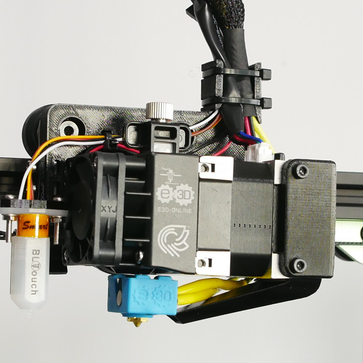 3D Printable E3D Hemera mount for Tevo Tarantula Pro by Joe Casha