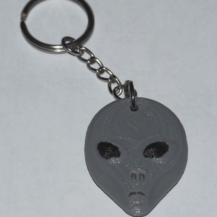 3D Printable Alien And UFO keychains by Sergio Lanna