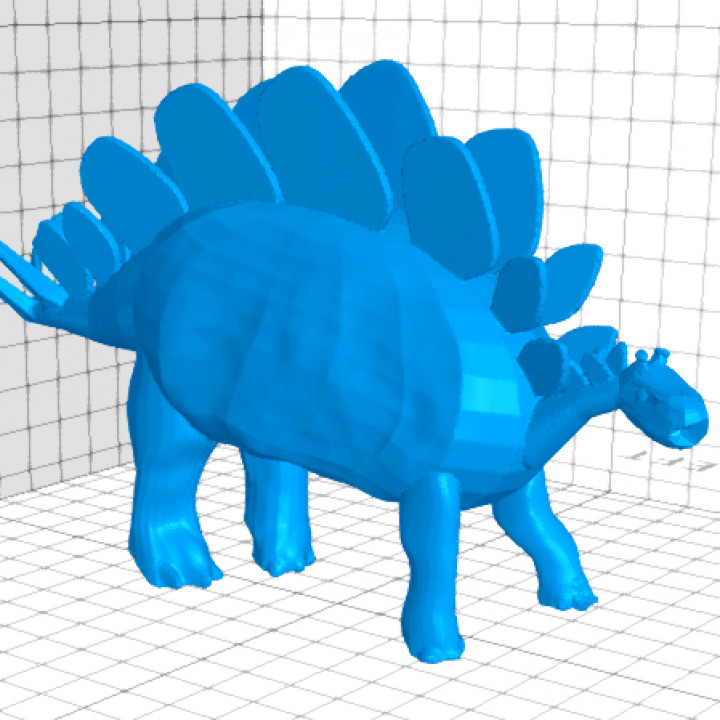 3D Printable Stegosaurus by Gareth Watson