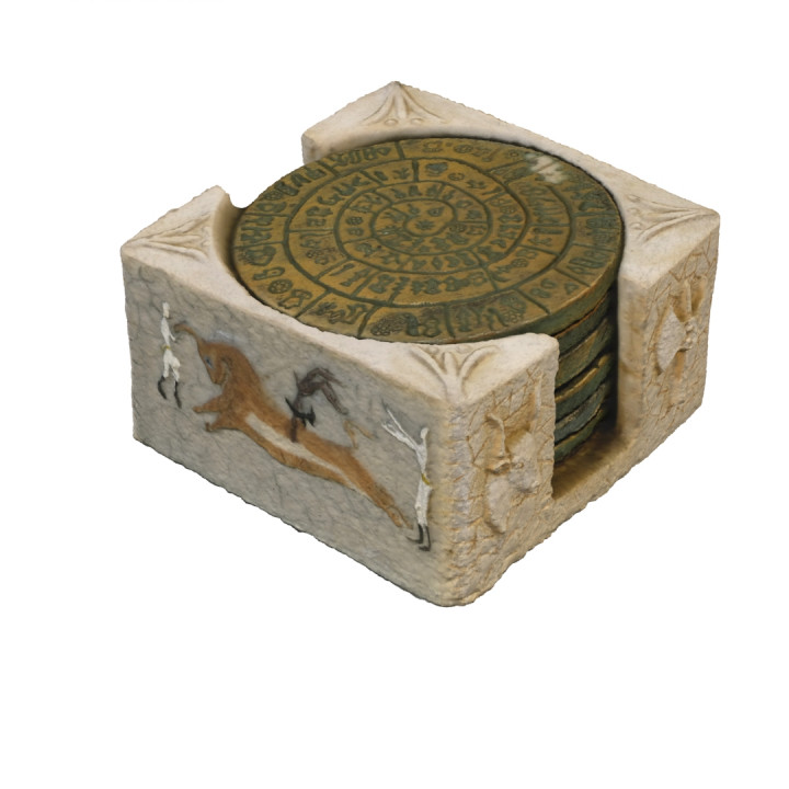 3D Printable coasters by Vasilis Katsampas